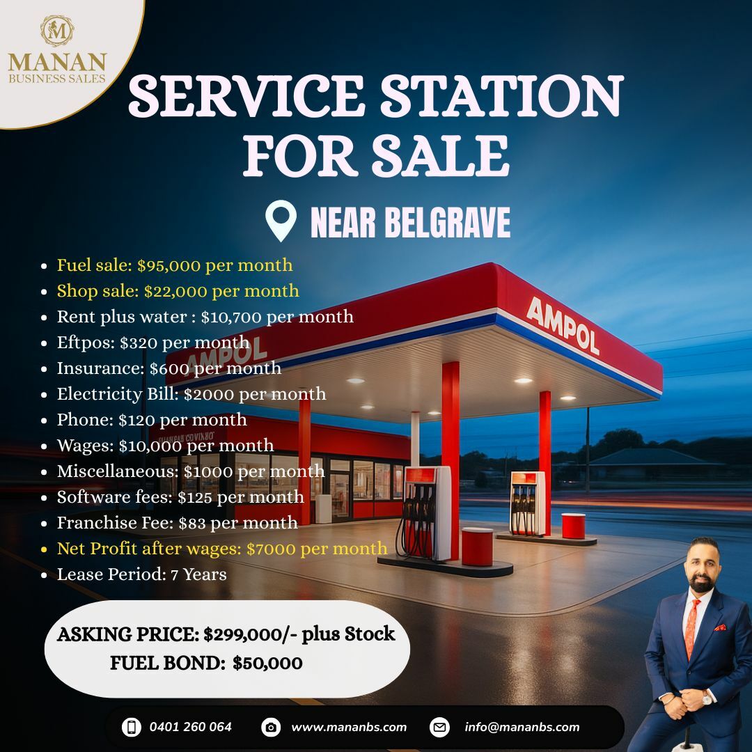 Service Station for Sale Near Belgrave | BusinessSales